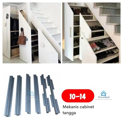 Jual Staircase cabinet slide, engsel lemari tangga, tangga multifungsi ...