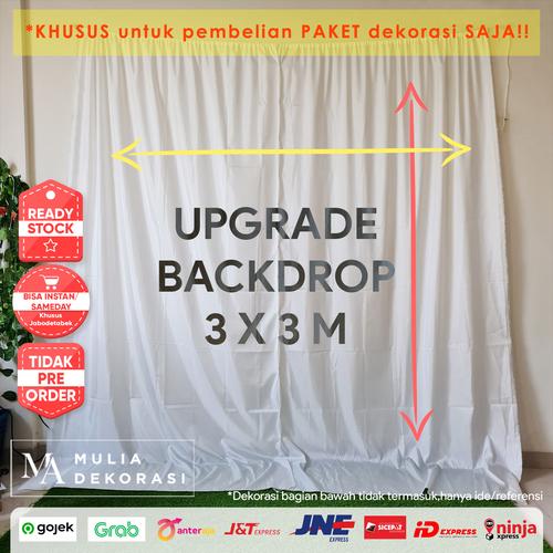 Jual Tambahan Ukuran Kain Backdrop Menjadi 3m x 3m Paket Dekorasi ...