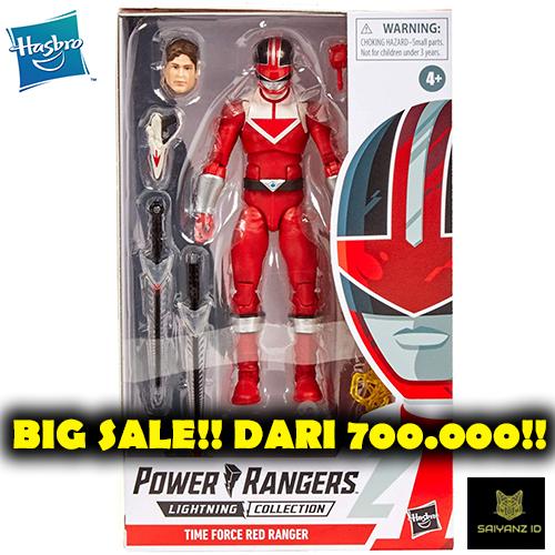 Jual SALE! HASBRO Power Rangers Time force RED Lightning! Bandai shf ...