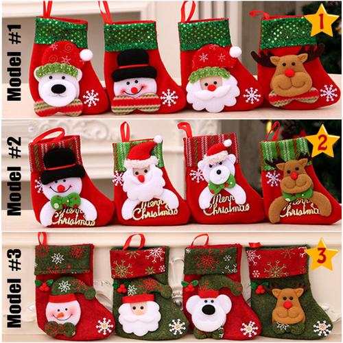 Jual Hiasan Natal / Dekorasi Ornamen Pohon Natal / Kaos Kaki Gantung ...