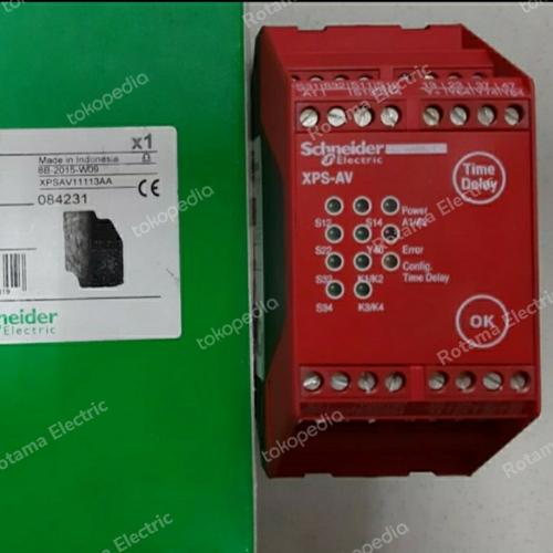 Jual SAFETY MODULE SCHNEIDER XPS-AV 24VDC SAFETY RELAY XPSAV11113 ...
