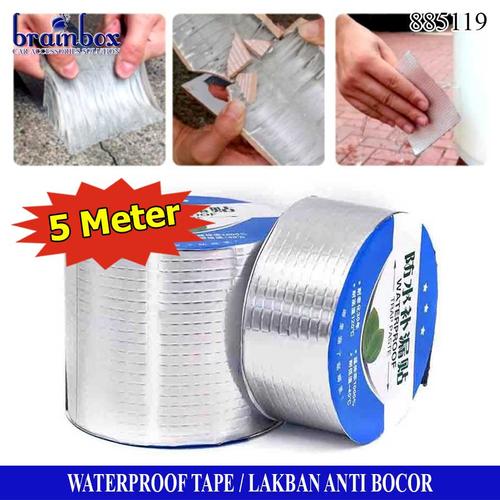 Jual Lakban Anti Bocor Anti Air Tahan Panas Aluminium Foil Butyl Waterproof - 5cm x 5 Meter ...