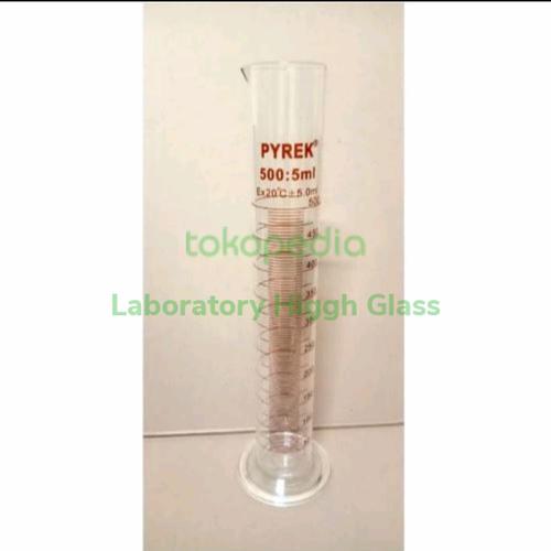 Jual Gelas Ukur Pyrex 500ml Tahan Panas dan Kimia untuk Laboratorium ...
