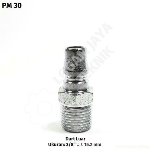 Jual Sambungan Konektor Kompresor Angin Quick Coupler PM 20, PM 30, PM ...