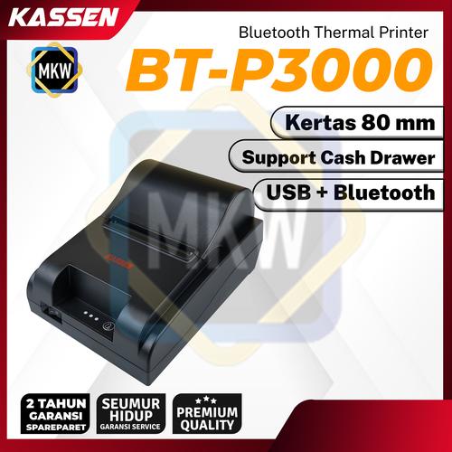 Jual KASSEN BT-P3000 BLUETOOTH PRINTER KASIR & KITCHEN THERMAL PAPER ...