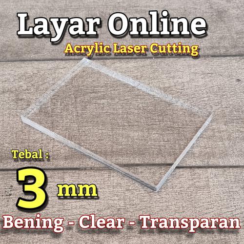 Jual Acrylic 3mm Bening Custom Bebas Potongan Akrilik Kustom Laser ...