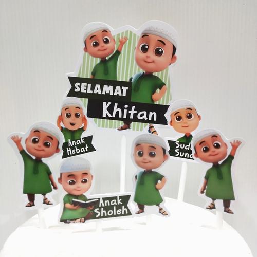 Jual READY STOCK CAKE TOPPER KHITAN DEKORASI TUMPENG KHITANAN SUNAT ...