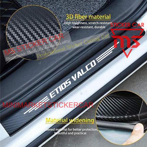 Jual SILLPLATE ETIOS VALCO STICKER KARBON 3D SILL PLATE MOBIL ETIOS ...