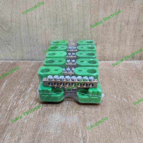 Jual terminal blok netral ground 8P M4 6x9mm - 8pole - Jakarta Barat ...