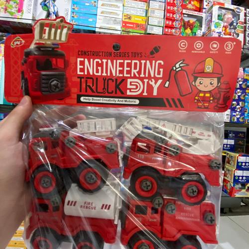 Jual Mainan anak bisa rakit - rakitan truk dan mobil set X202 - Pemadam ...