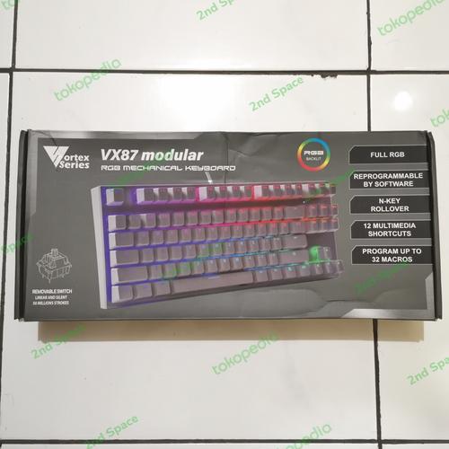 Jual Vortex VX87 Modular RGB Mechanical Gaming Keyboard (Brown Switch ...