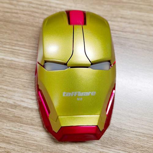 Jual Mouse Unik Wireless Iron Man Style Optical Mouse Silent Click 2 ...