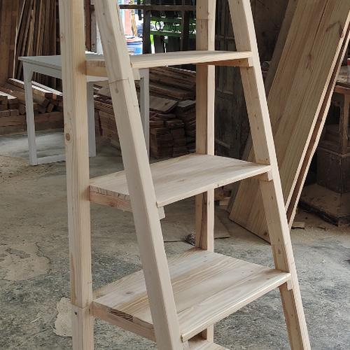 Jual Rak buku kayu jati Belanda P35xL30xT160cm planner dan amplas halus ...