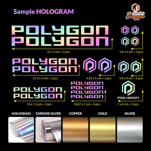Jual STICKER FRAME SEPEDA POLYGON - HOLOGRAM - Kota Bekasi - Jingga ...
