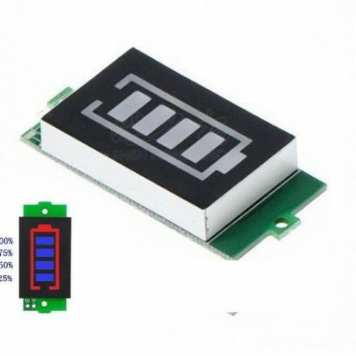 Jual Indikator Kapasitas Baterai 3S Lithium Ion BMS Voltmeter Bar Garis ...