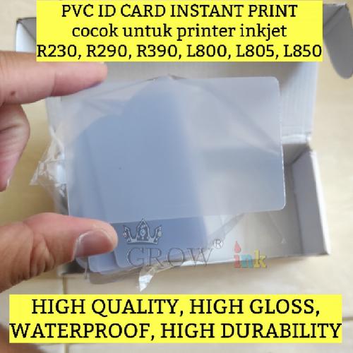 Jual PVC ID CARD inkjet instan print TRANSPARAN. Cocok untuk T60 L800 ...