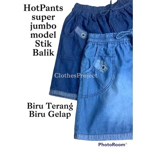 Jual Celana Pendek Cewek Jeans Jumbo XXXL Hotpants Sexy Stik Balik ...