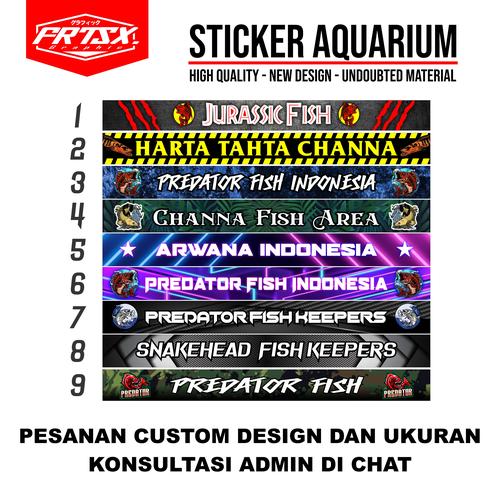 Jual Hologram Stiker akuarium Channa | Stiker predator fish | Stiker ...