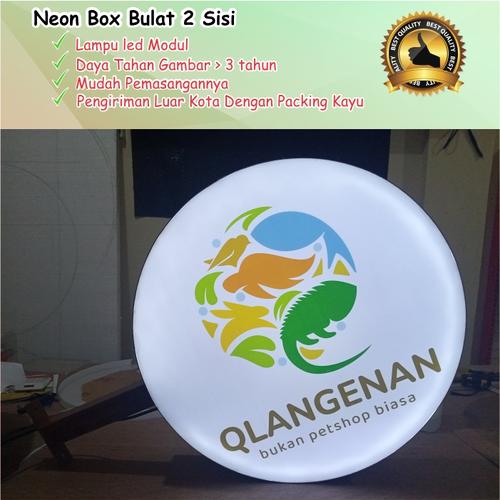 Jual Neon Box Bulat 2 sisi 50 cm - Kota Bekasi - BeBe Printing | Tokopedia
