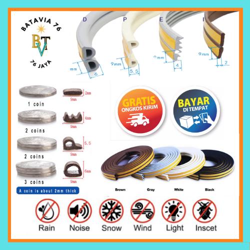 Jual Door Seal List ORIGINAL Peredam Kedap Suara Karet Pintu Jendela ...