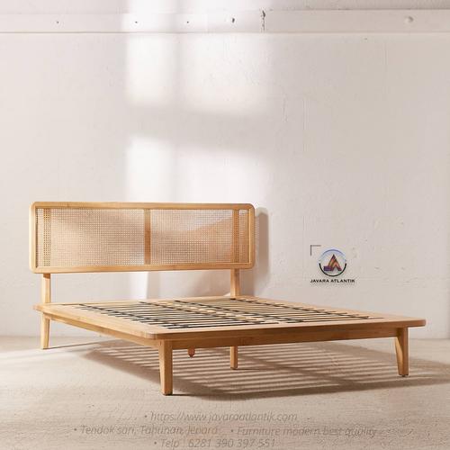 Jual wooden frame bed•Tempat tidur jati minimalis - Kab. Jepara ...
