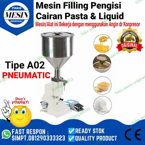 Jual Manual filling machine A 02 mesin isi cairan pasta cream manual ...