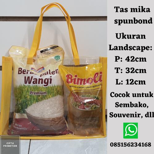 Jual Tas mika spunbond | Tas mika besar | Tas sembako | Mika Spunbond ...