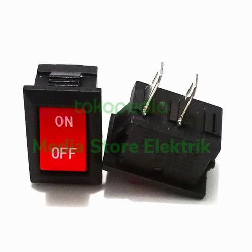 Jual Switch/Saklar On Off Mini Merah 2 Pin/Kaki multiguna tanpa lampu ...