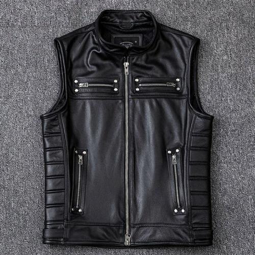 Jual Rompi pria motor kulit Asli 100 % Rompi motor bikers Rompi Touring ...