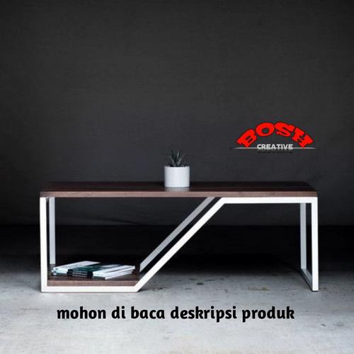 Jual meja console/meja industrial/meja kerja/meja minimalis - Putih ...