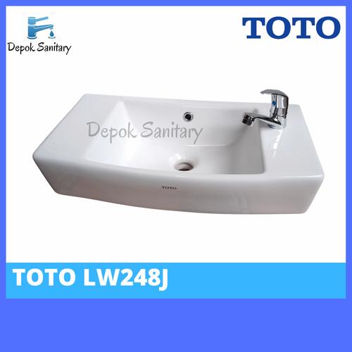 Jual wastafel toto lw248j set/ washtafel toto/ washtafel toto lw248j ...