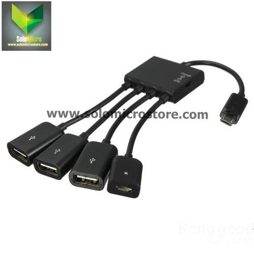 Jual Cabang Multifunction Micro USB OTG Hub 4 in 1 Data Cable & Charge ...