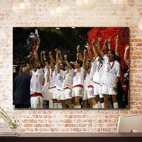 Jual Poster AC MILAN poster frame Kayu ( 31x46cm) Poster UCL WINNERS ...