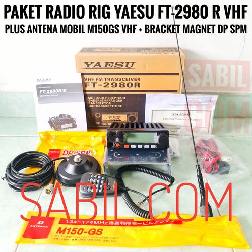 Jual PAKET RADIO RIG YAESU FT2980 FT-2980R PLUS ANTENA MOBIL DAN ...
