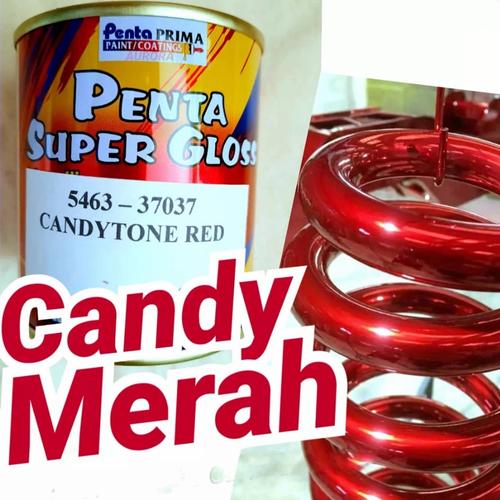 Jual Cat Merah Candy Tone Red Penta Super Gloss Candytone Tone Merah ...
