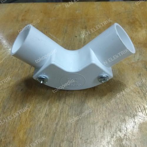 Jual L-Bow Baut Elbow Pipa 20mm Sambungan Pipa Baut Knee Pipa Clipsal ...