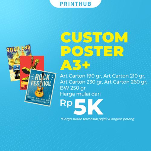 Jual Cetak Poster Ukuran A3+ Ketebalan Sedang - AC 230gr - Jakarta Utara - PrintHUB | Tokopedia