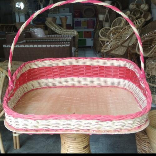 Jual Keranjang Parcel Rotan Tenteng 40×30cm - Jakarta Barat - Rotan ...
