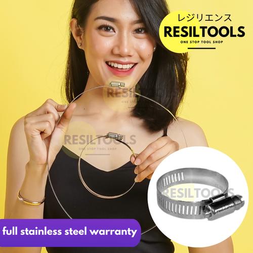 Promo klem stainless steel 217 - 242 mm klem selang clamp 9.5 inch klem ...