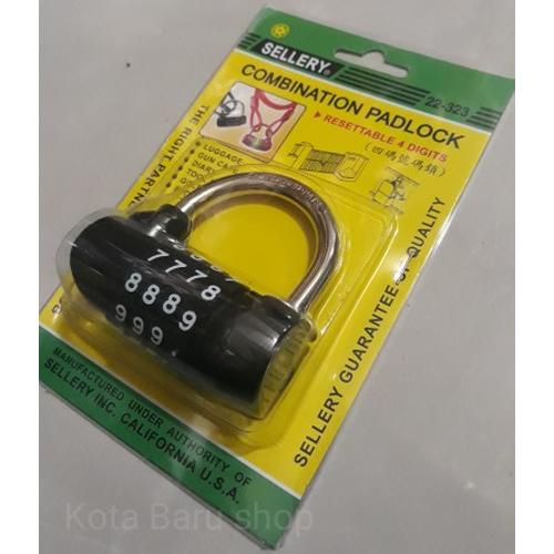 Jual Gembok Kode Sellery 4 Digit Combination Padlock 50mm Gembok Angka ...