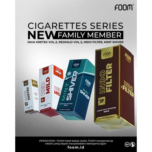Jual FOOM NEW CIGARETTES SERIES 30ML 30MG BY FOOM E-LIQUID VAPORIZER ...