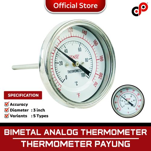 Jual SENSE| Thermometer Payung|Bimetal Analog| 3 & 4 inch| 100 - 500C ...