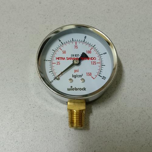 Jual Pressure Gauge Raket Besi Black Steel 2,5 inch 10 Bar / kg 150 Psi - Jakarta Barat - Mitra ...