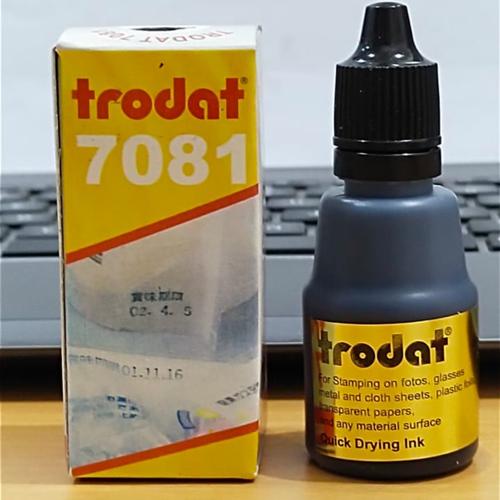 Jual TINTA STEMPEL TRODAT PERMANENT INK STAMP 25ML 7081 - Biru ...