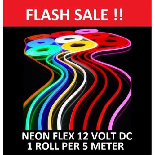 Jual lampu neon flex led selang neon flex selang susu 12v 5m 5meter ...