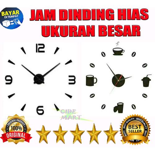 Jual Jam Tembok DIY Jam Dinding Dekorasi Jam Rumah Ruang tamu Kamar ...
