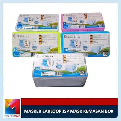 Jual Masker Earloop kemasan Box Plastik / Masker Case Kotak Portable ...
