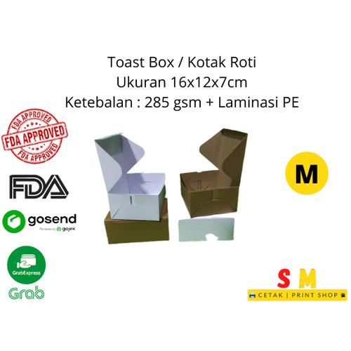 Jual TOAST BOX / DUS KUE BOLU / BOX CAKE / ROTI/KOTAK ROTI TEBAL M ...