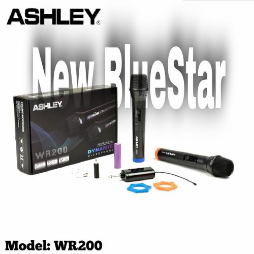 Jual Microphone Wireless Ashley WR 200 Original ASHLEY WR200 dual Mic ...