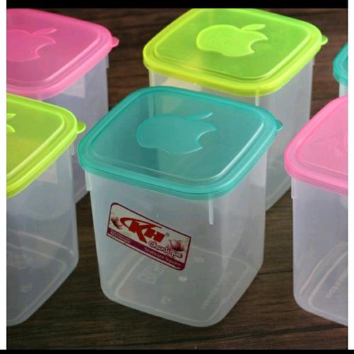 Jual Toples Kotak 500ml & 800ml/ Toples Kecil Bening / Tempat Bumbu ...